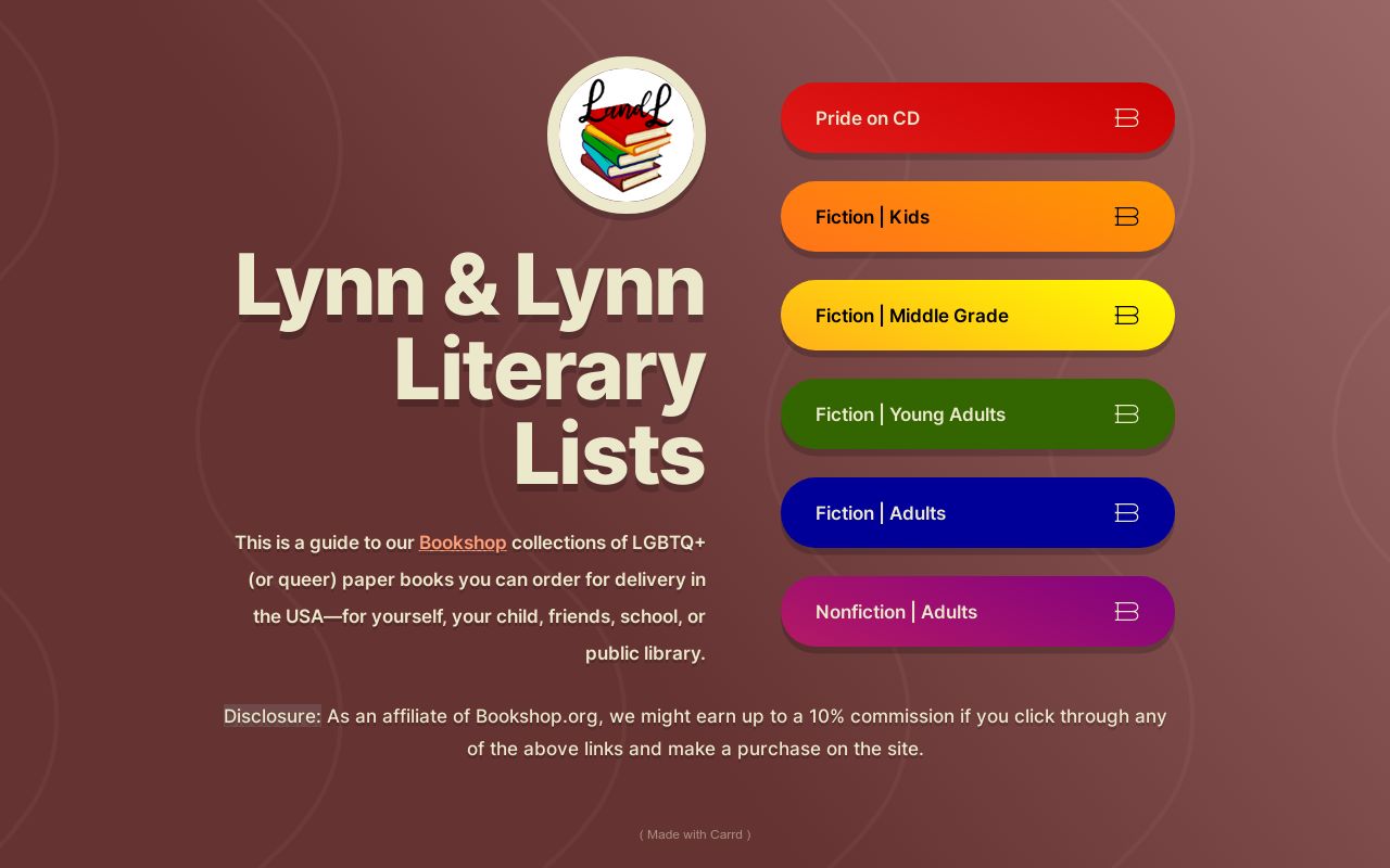 Lynn & Lynn Literary Lists